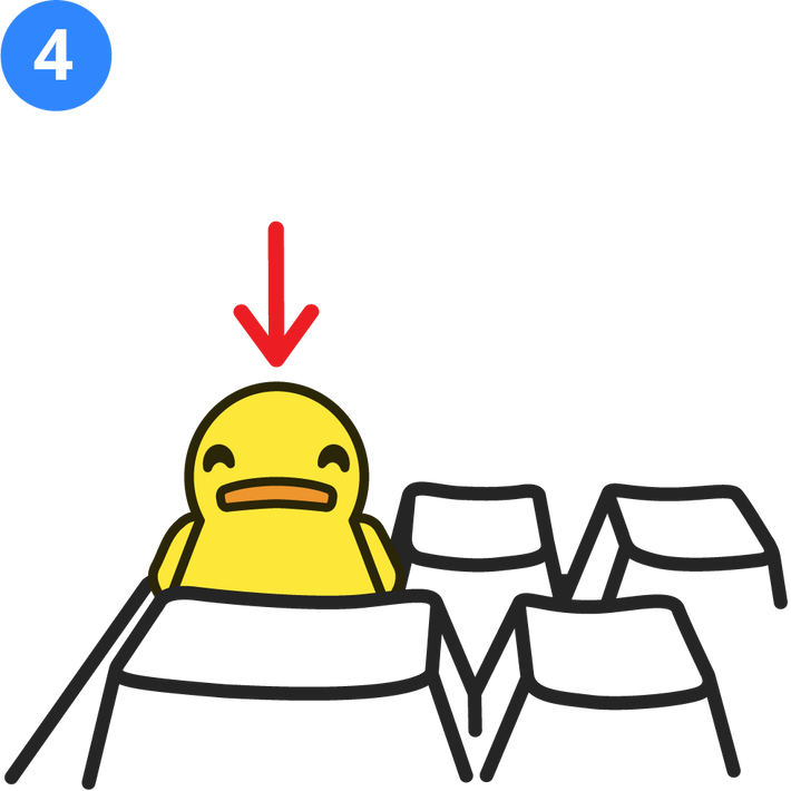 Duckey Keycap Black & White – DuckeyCaps